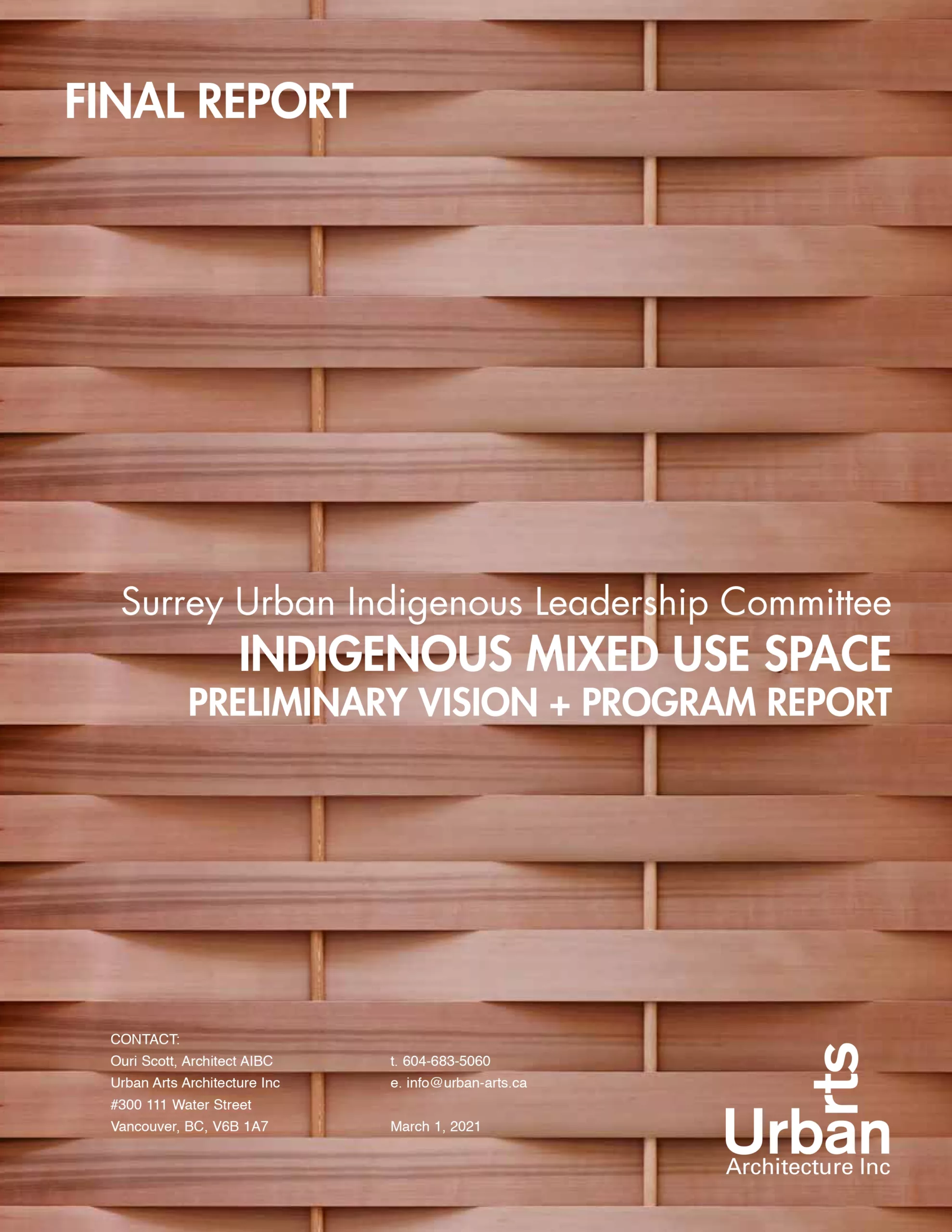 SUILC Indigenous Mixed Space Preliminary Vision and Program Report ...